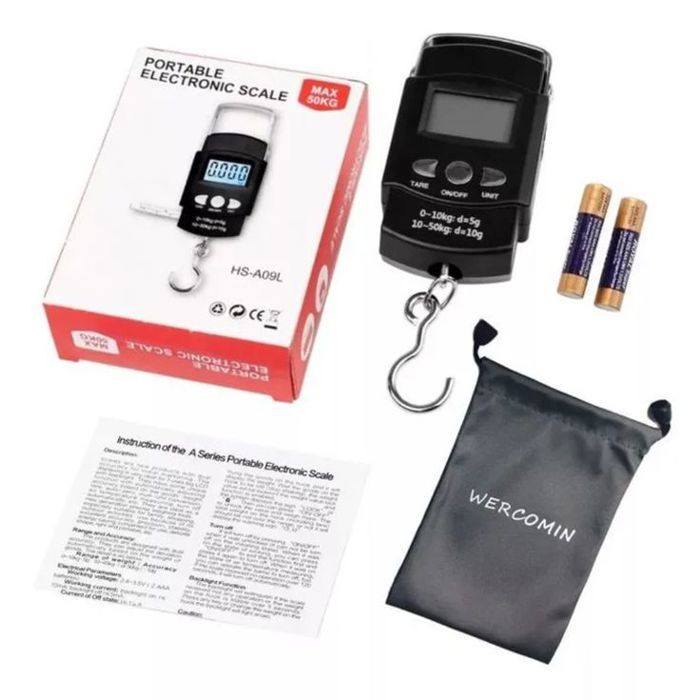 Balance electronique portable HS-A09L 50 kg avec metre ruban inclus + écouteur gratuit.